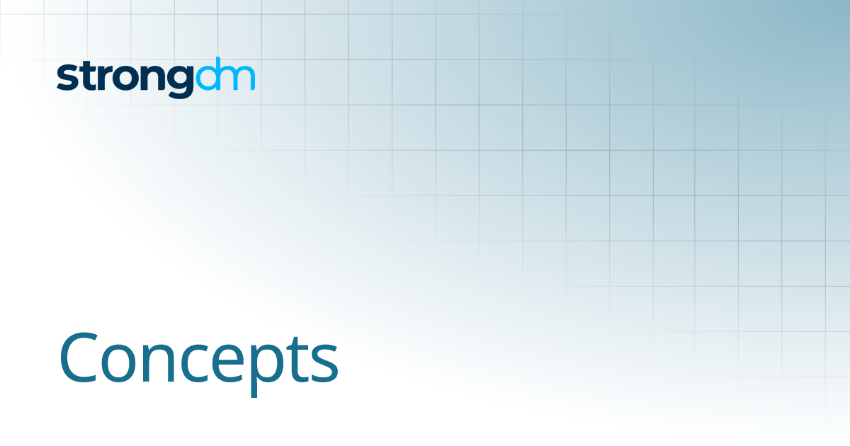 Concepts | StrongDM